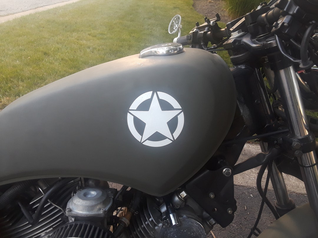 Motorcycle Decal Army Decal Army Star Car Door Decal Jeep Decal - Etsy