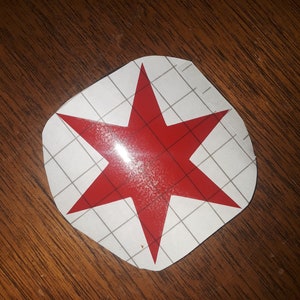 Chicago Flag Stars Vinyl Indoor Outdoor Decal Oversized Stars Chicago ...