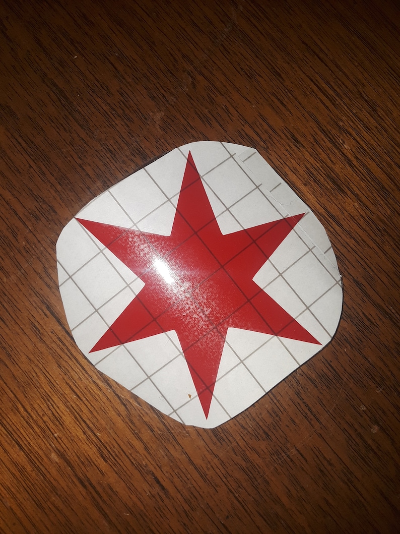 Chicago Flag stars vinyl indoor outdoor decal | Etsy