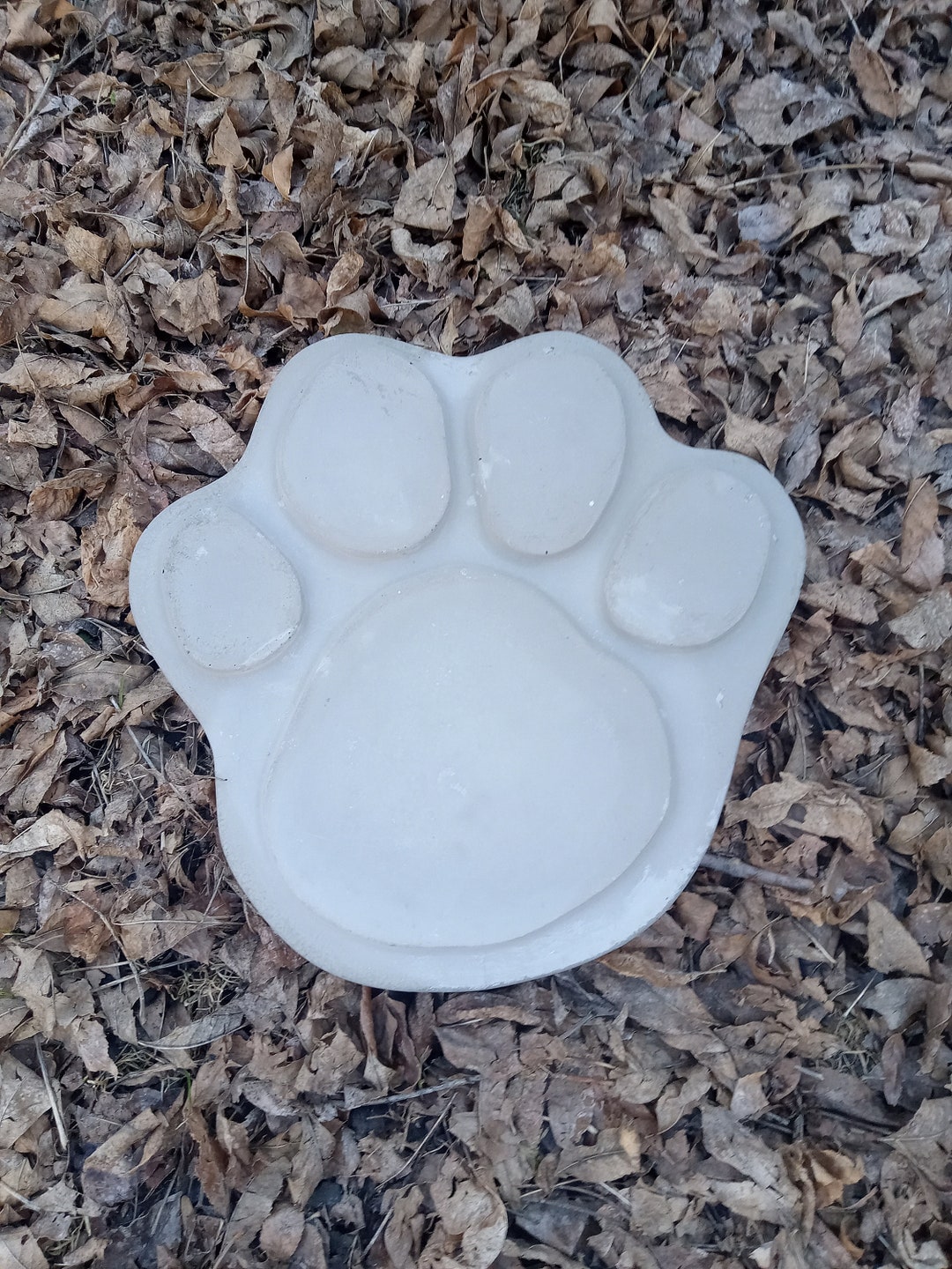 Pawprint Paver Memorial Marker Headstone Concrete Cement - Etsy