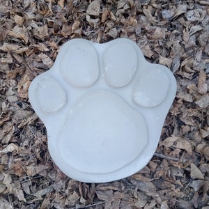 Pawprint Paver Memorial Marker Headstone Concrete Cement - Etsy