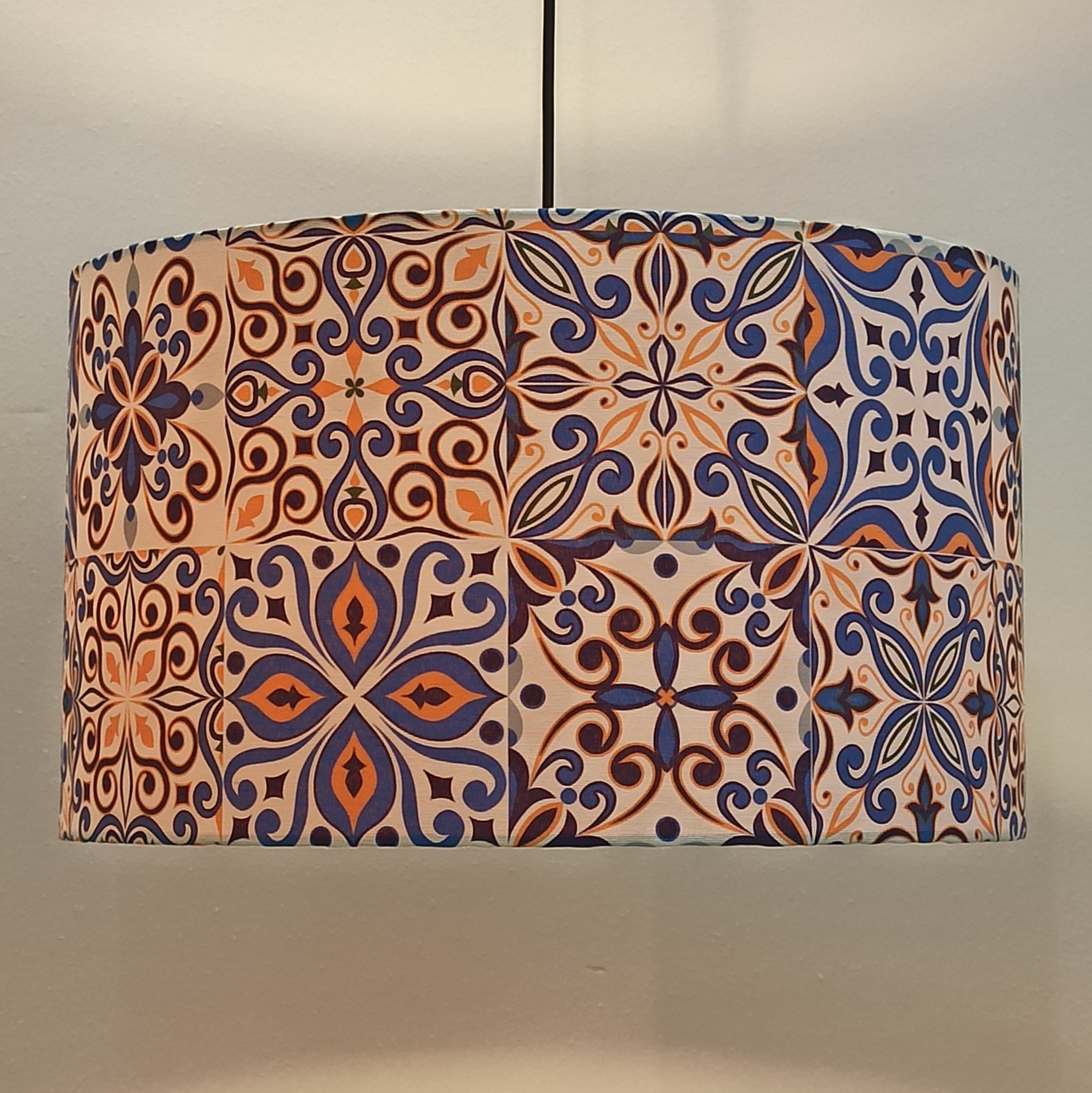 TEX-TILES Moroccan Gold Handmade Lamp Shade by Abajur. - Etsy