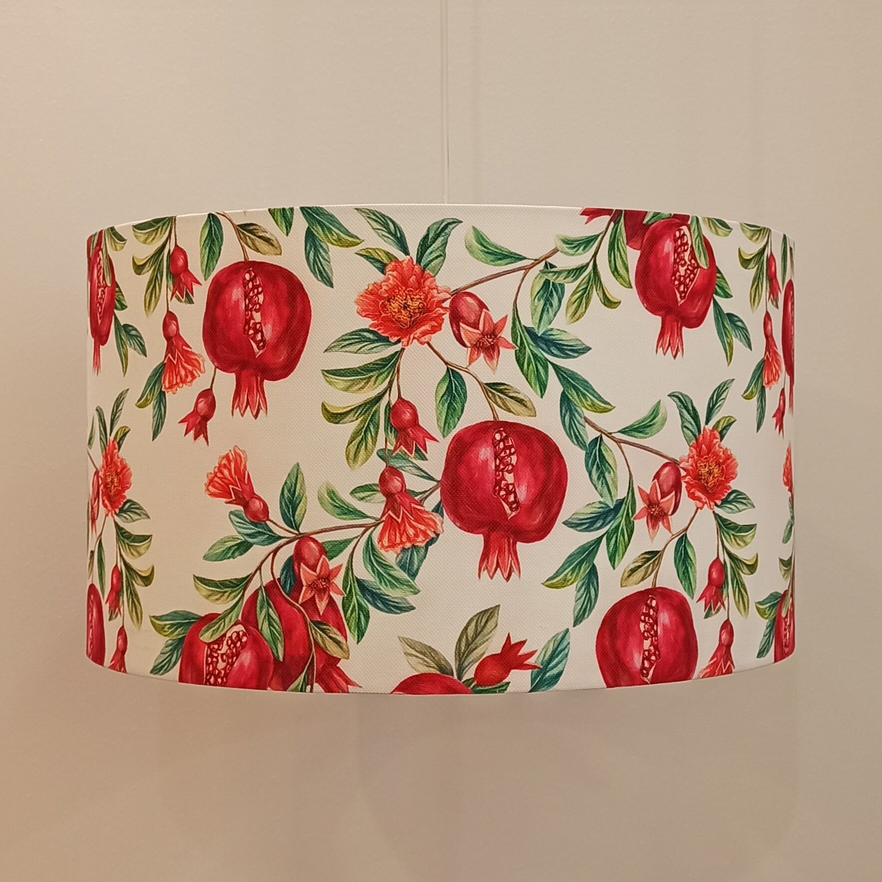 POMEGRANATES, Handmade Lamp Shade by Abajurhandmade. - Etsy