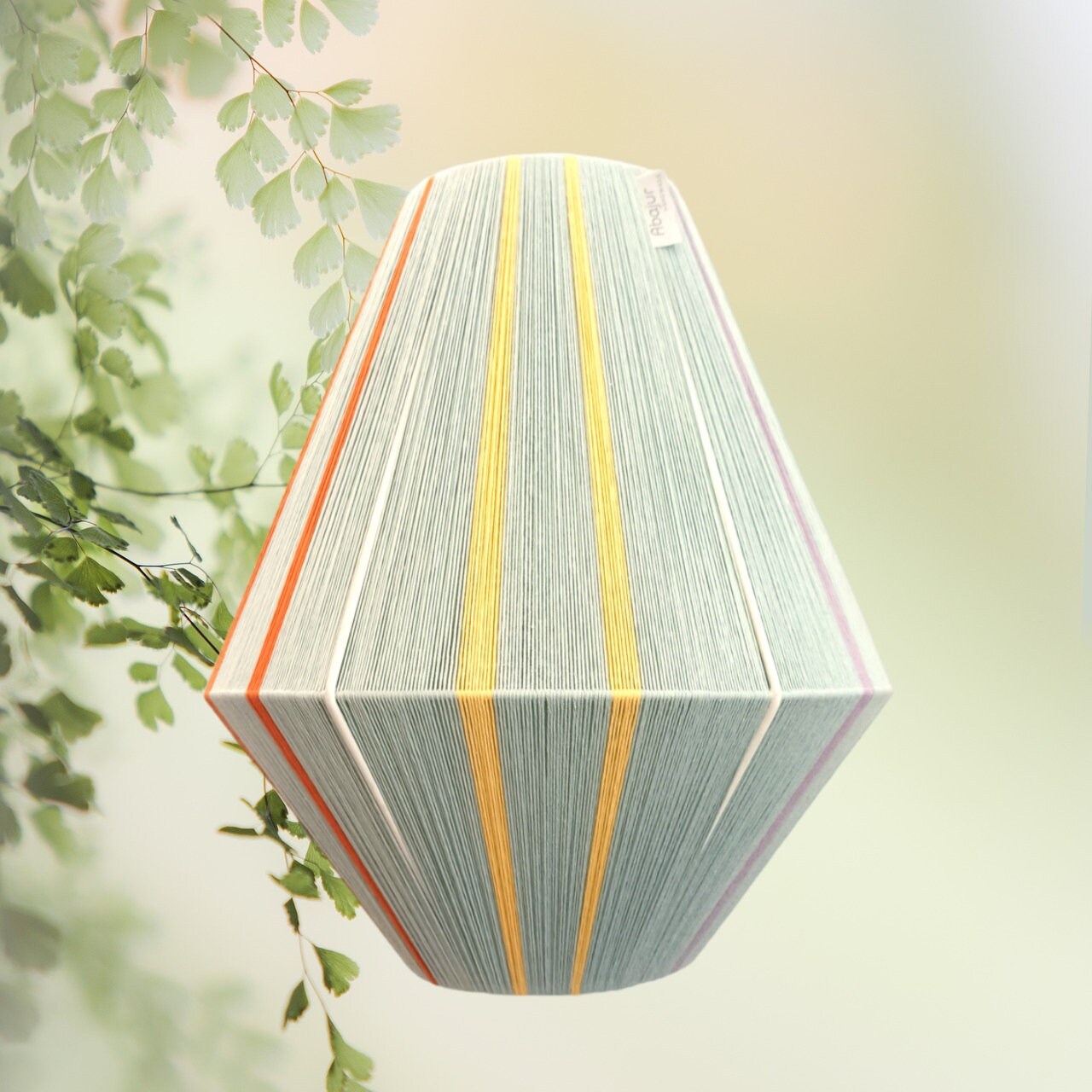 Ithaca-3500 Handmade YARN Lamp Shade, Large Woven Bon Bon Lampshade ...
