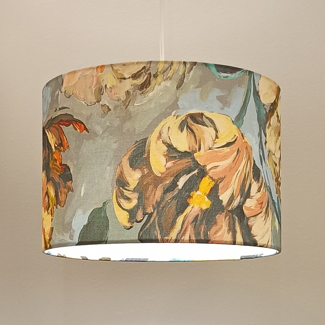 FLOWERS, Handmade Lamp Shade by Abajur. - Etsy
