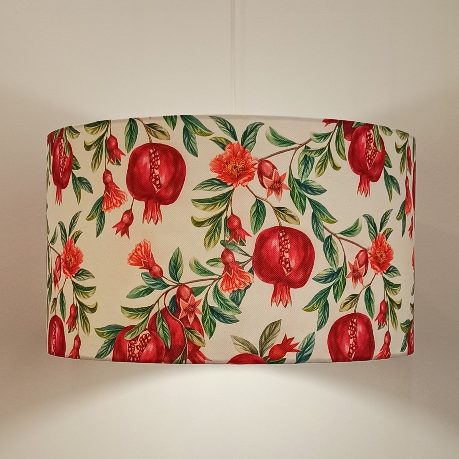 POMEGRANATES, Handmade Lamp Shade by Abajurhandmade. - Etsy