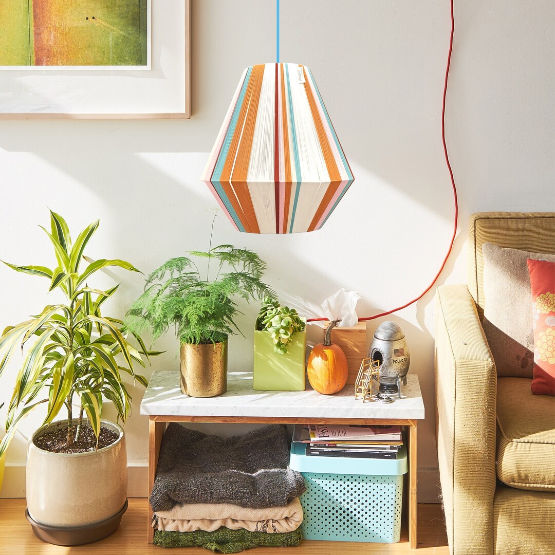 KYTHIRA-3600 Handmade YARN Lamp Shade, Unique Cotton Yarn Wrapped Bon ...