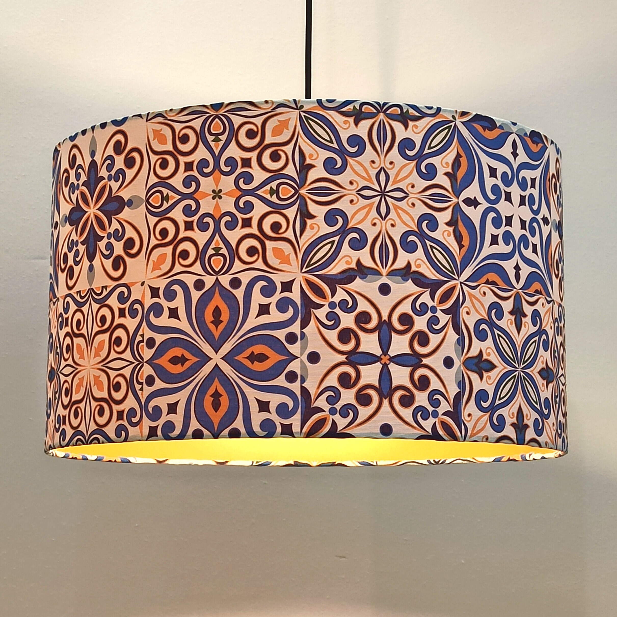TEX-TILES Moroccan Gold Handmade Lamp Shade by Abajur. - Etsy