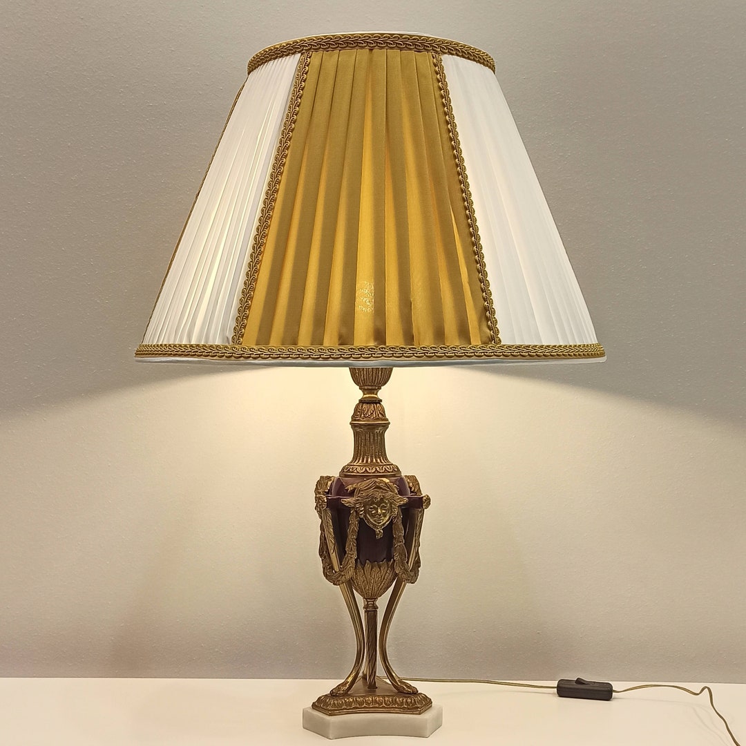 Antique Table Lamp "rome" Abajur Unique Selection,bronze 20th Century ...