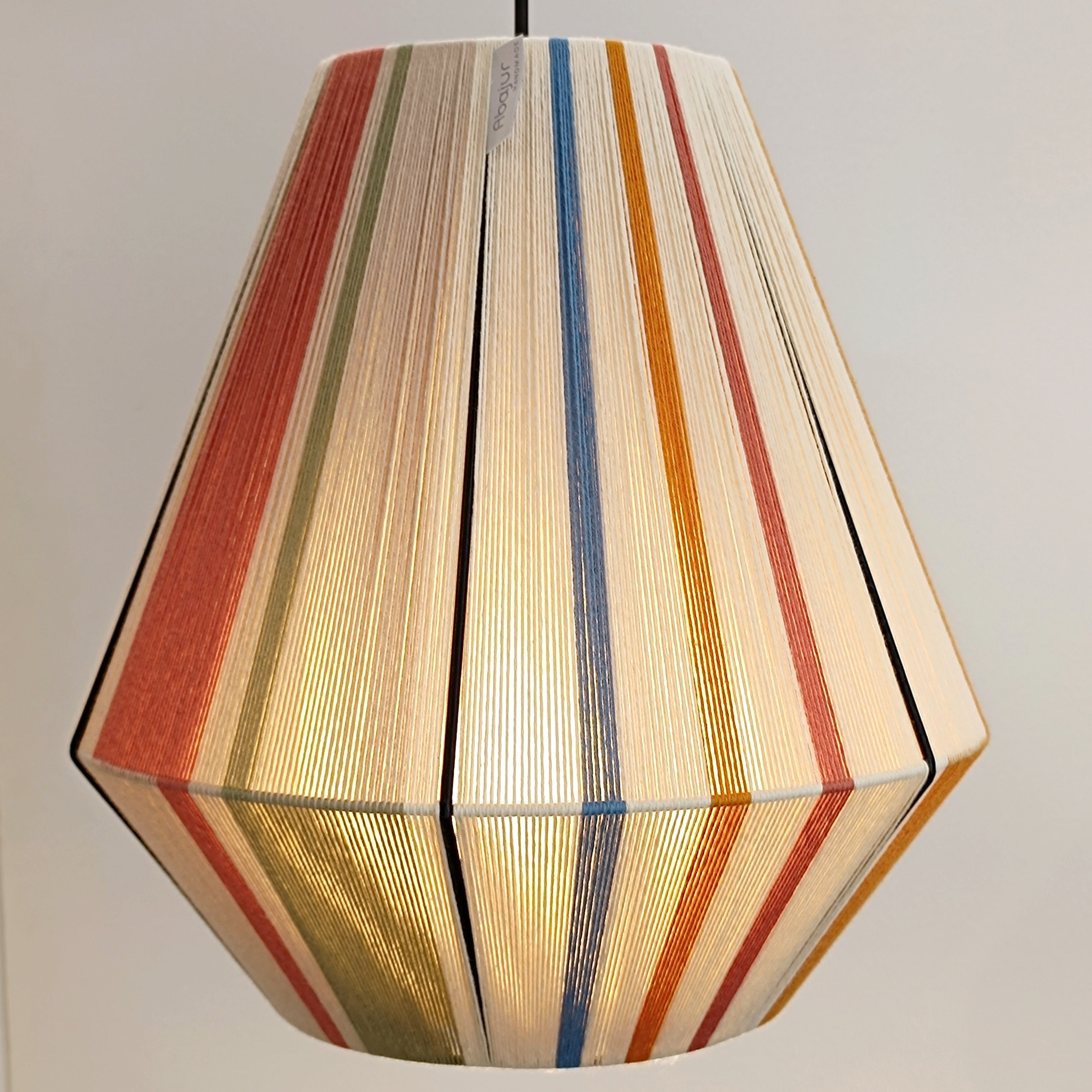 ANTIKYTHIRA-STONE-1, Handmade YARN Lamp Shade,large Woven Bon Bon ...