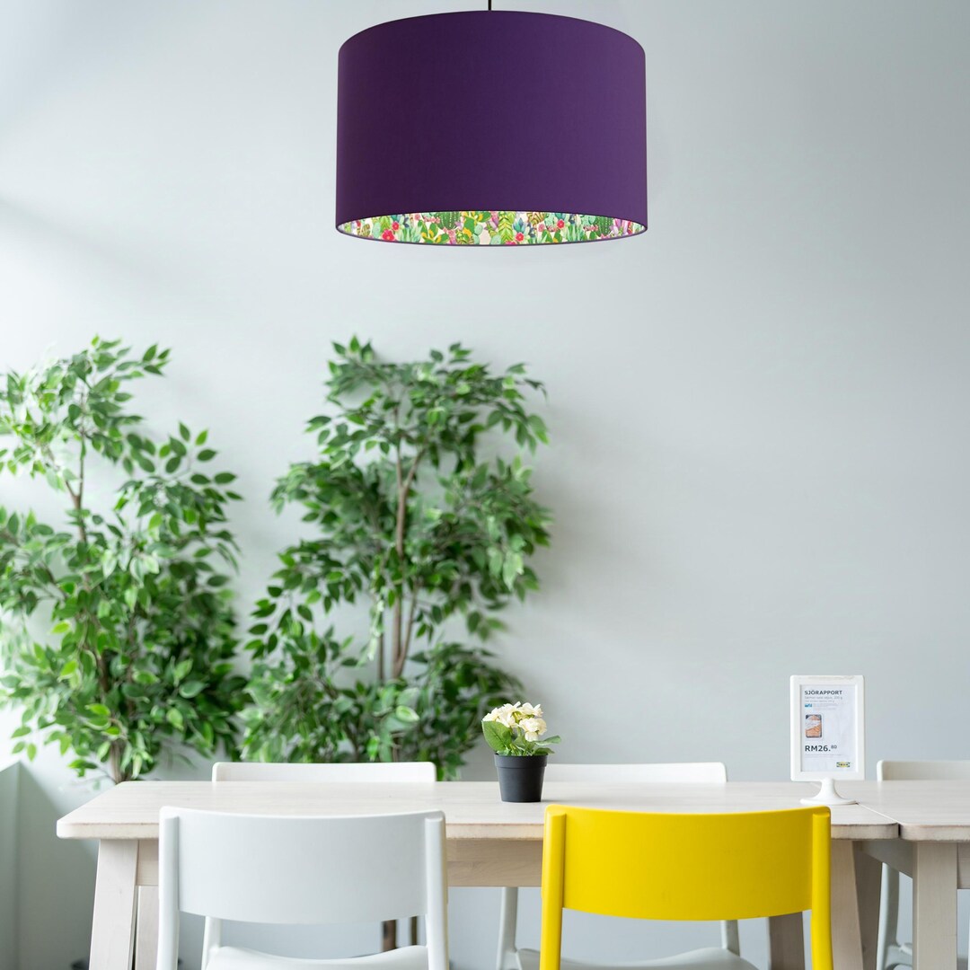 CACTUS MYSTERY MAUVE, Handmade Lamp Shade by Abajurhandmade. - Etsy