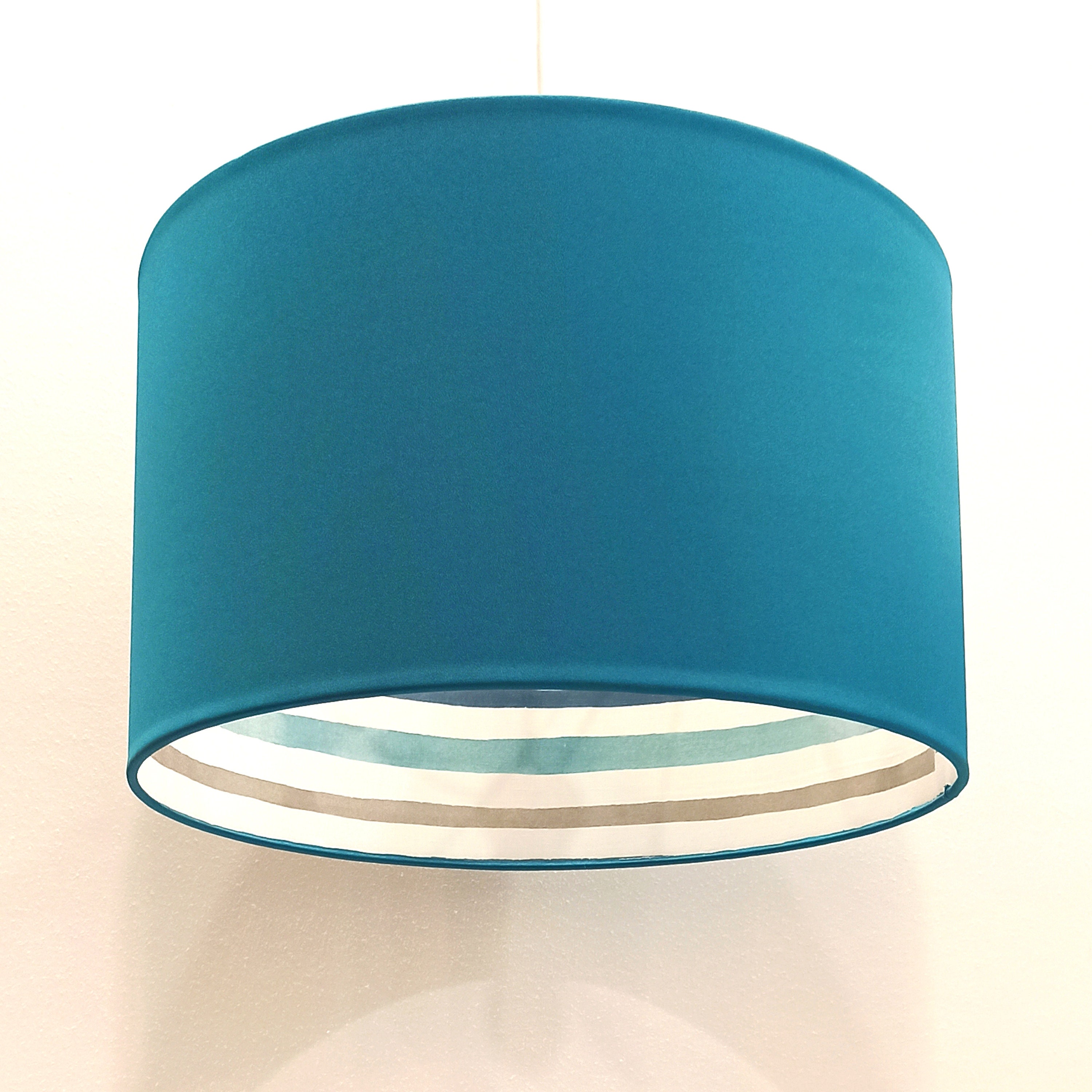 Blue Striped Ocean Handmade Lamp Shade by Abajur. - Etsy