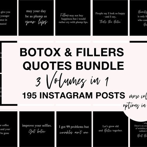 Botox and Filler Botox Quotes Instagram Post Botox - Etsy