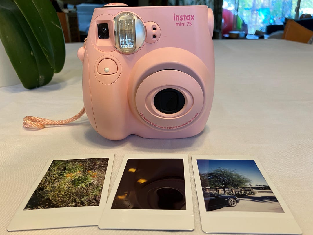 Film Tested Pink Instax Mini 7S Instant Camera - Working but No FLASH ...