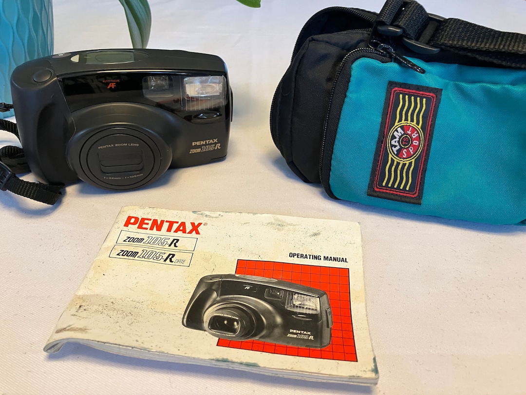 Vintage 1991 Pentax Iqzoom 105R 35mm Point and Shoot Camera With ...
