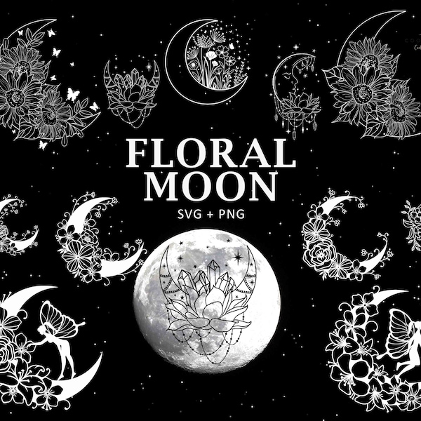 Moon Svg' - Etsy