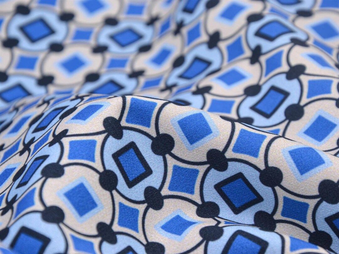 Evening Wear Power-stretch Fabric With Geometric Pattern - 145 Cm Wide ...