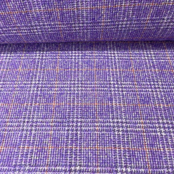 Purple Checked Coat - Etsy