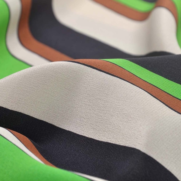 Stripe Silk Fabric - Etsy