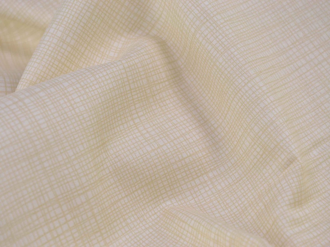 Cotton Fabric Linea Texture Patchwork Fabric Linen Look Vanilla Beige ...