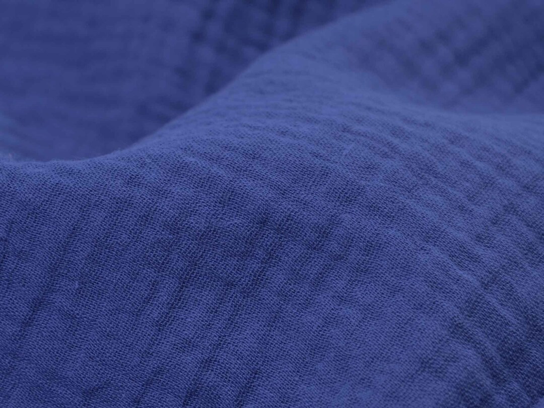 Cotton Muslin in Solid Navy, Blue, Dark Blue OEKO-TEX Certified - 130 ...