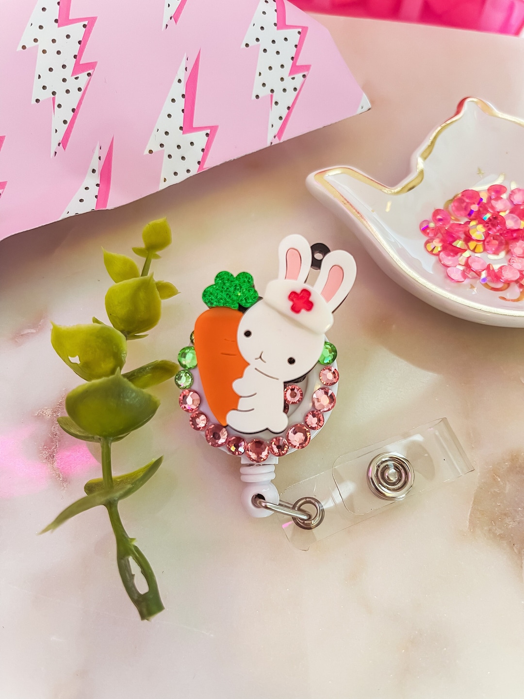 Cute Badge Reels, Bling Nurse Badges, Bling Reel, Badge Holder ...