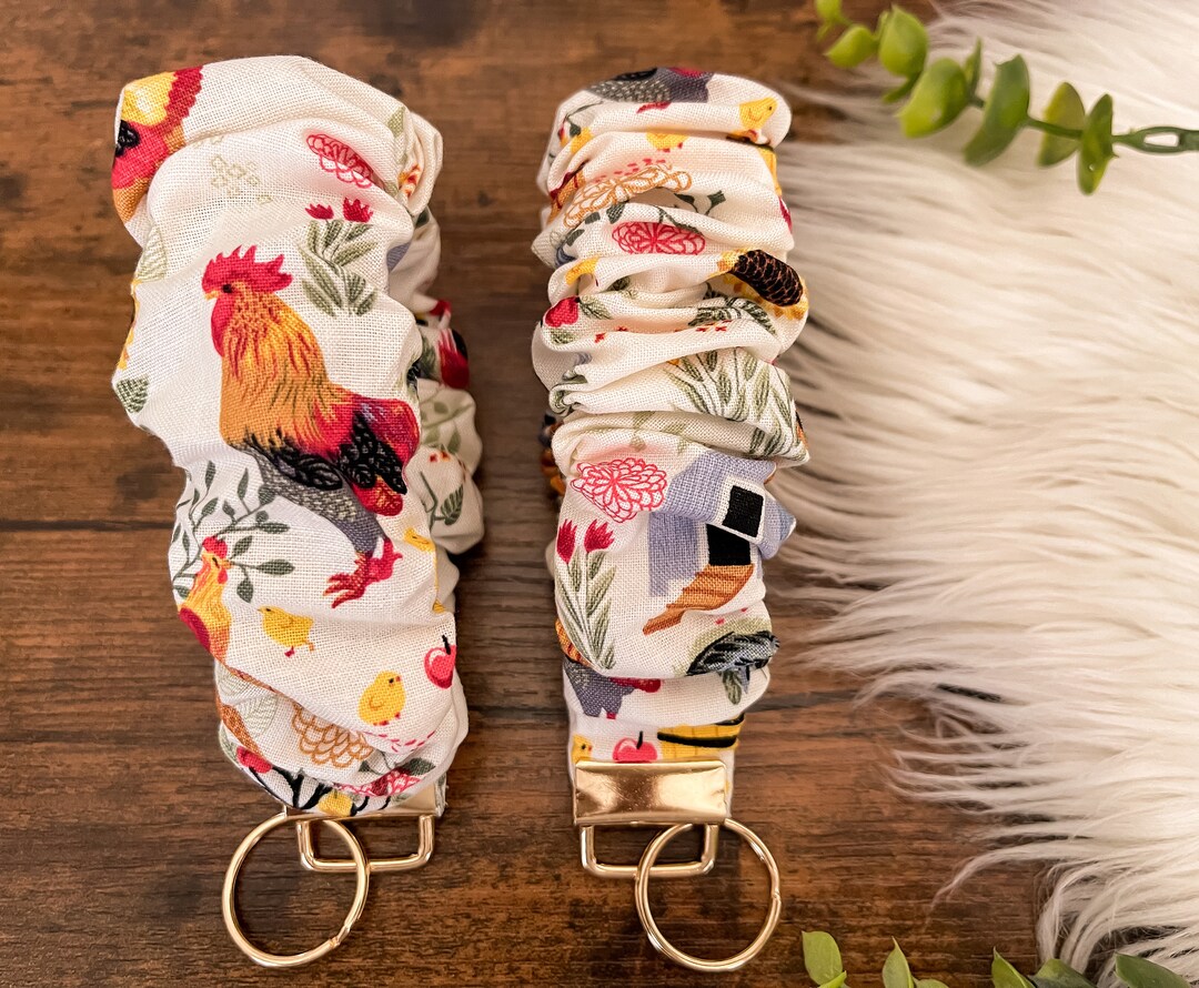 Scrunchies Keychain, Scrunchies Keychain Wristlet, Scrunchies Key Fob ...