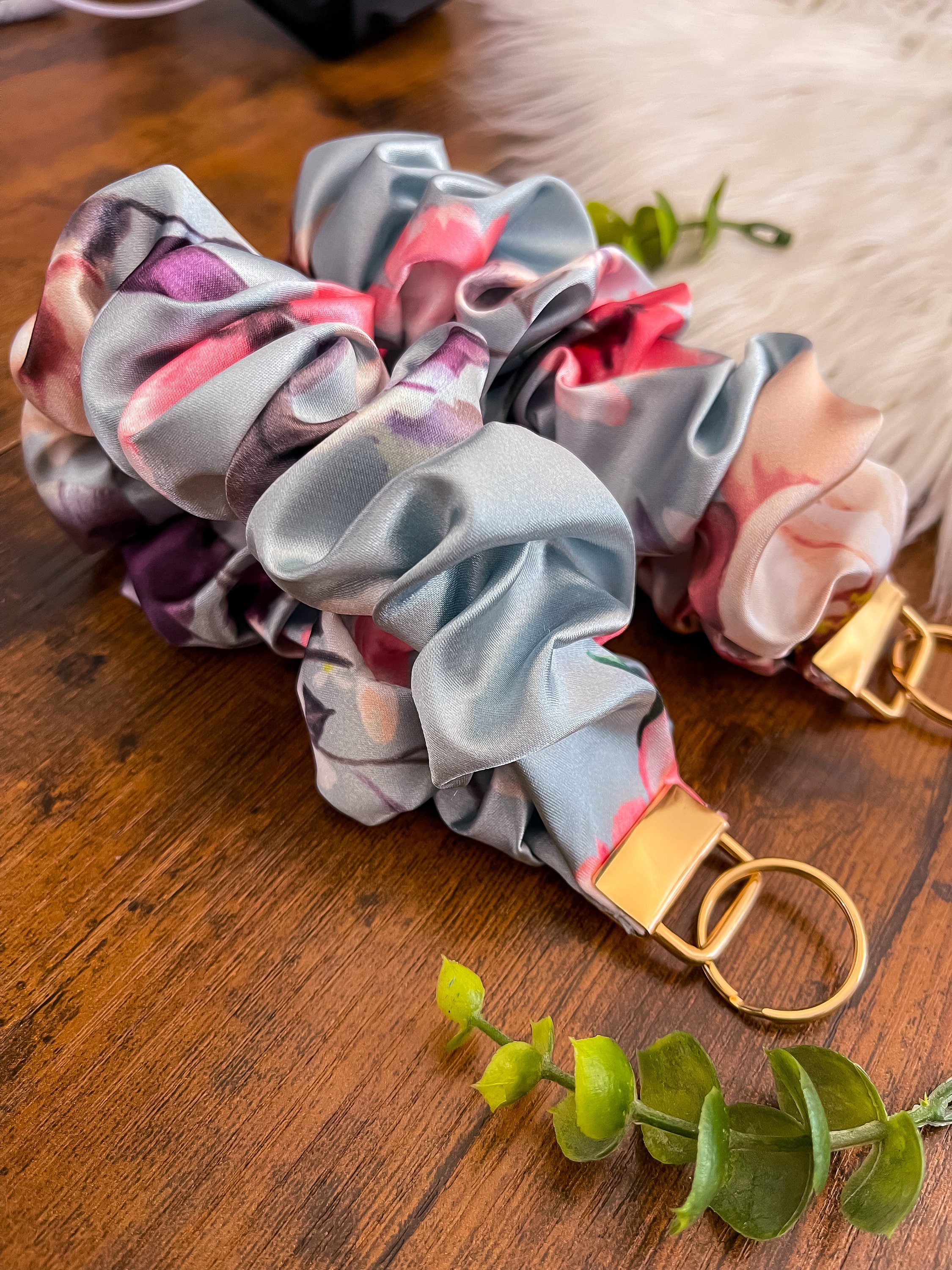 Scrunchies Keychain, Scrunchies Keychain Wristlet, Scrunchies Key Fob ...