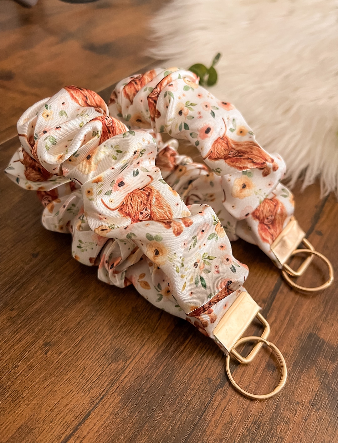 Scrunchies Keychain, Scrunchies Keychain Wristlet, Scrunchies Key Fob ...