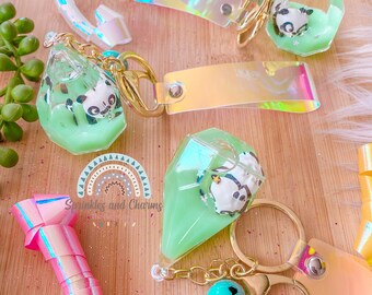 Liquid Quicksand Keychain - Etsy