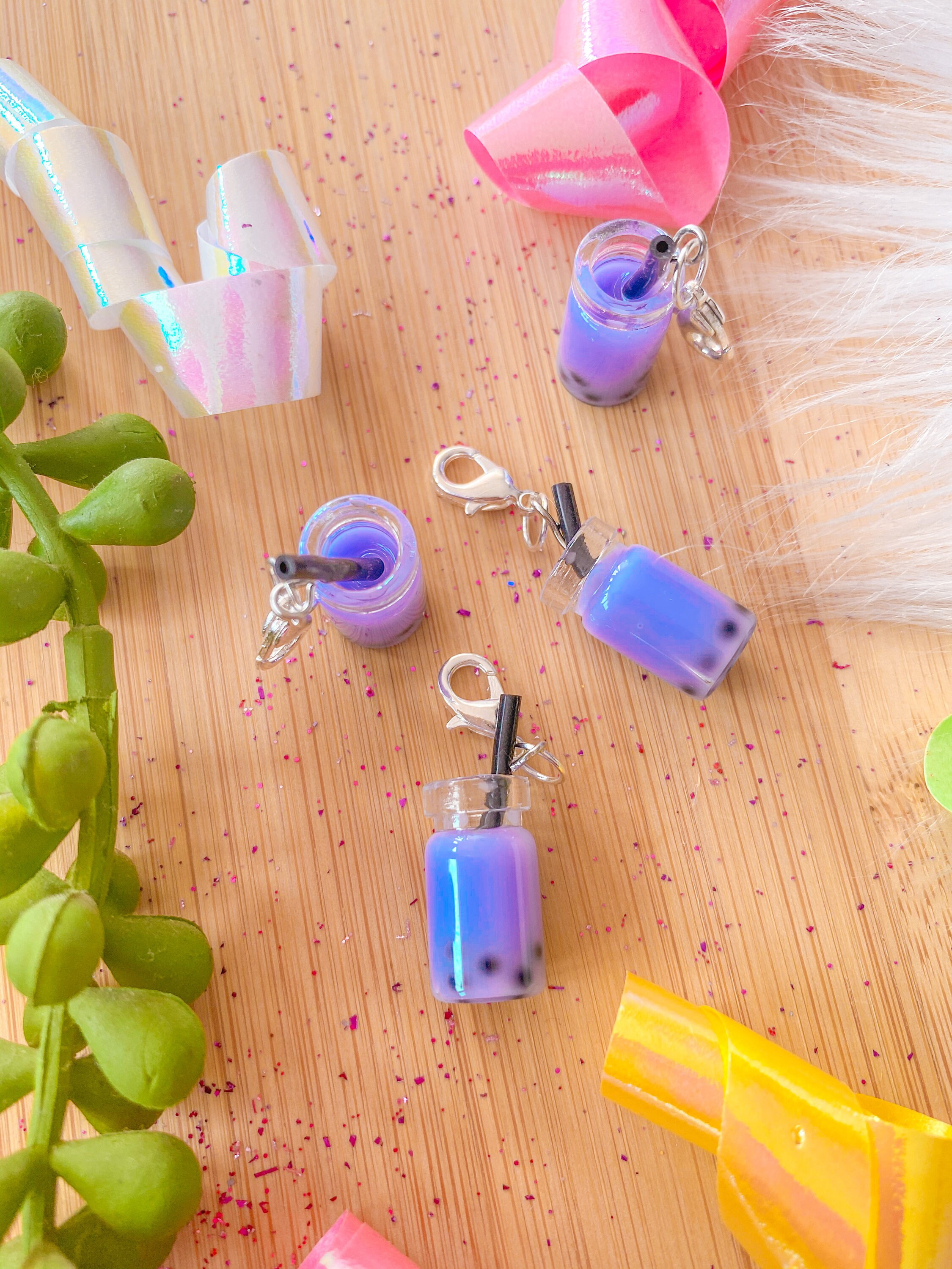 Boba / Bubble Tea - Charm - Miniature Food - Kawaii Charms - Polymer ...