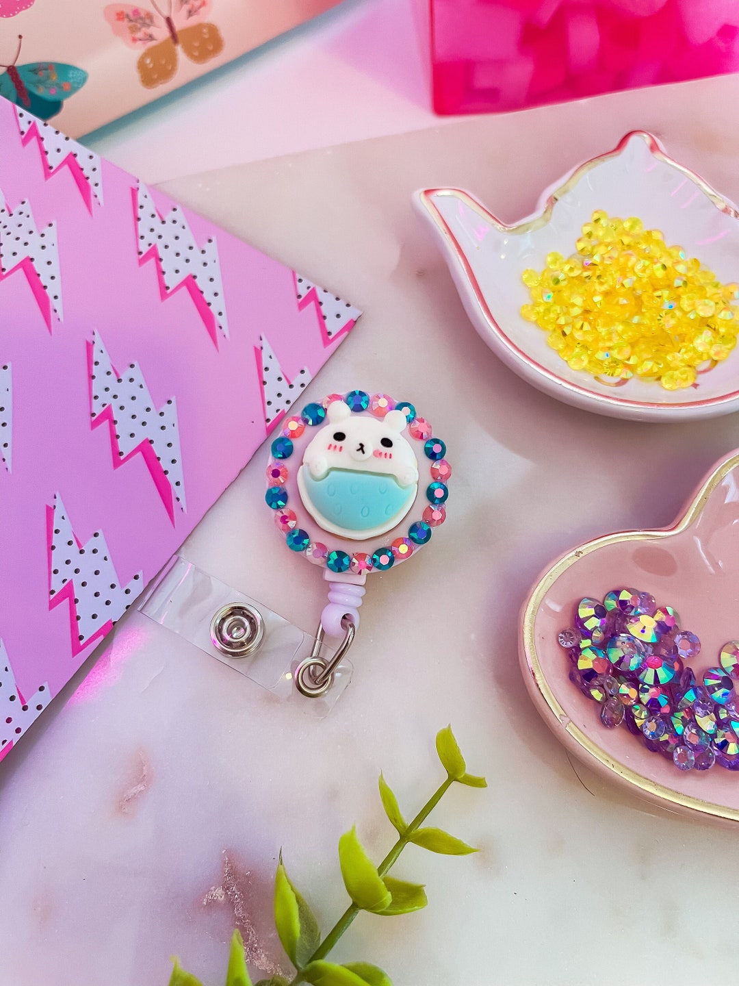Cute Badge Reels, Bling Nurse Badges, Bling Reel, Badge Holder ...