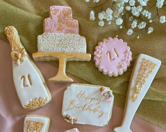 21st Birthday Cookies | Etsy