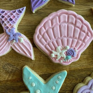 Under the Sea Cookies. Mermaid, Beach and Seashell Sugar Cookies, by ...