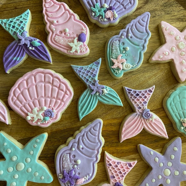 Seashell Cookies - Etsy