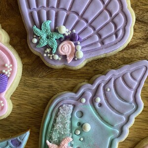 Under the Sea Cookies. Mermaid, Beach and Seashell Sugar Cookies, by ...