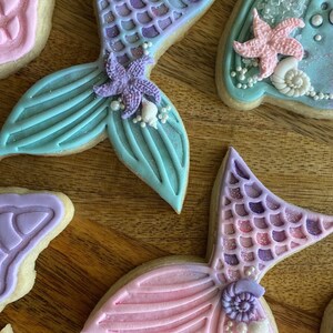 Under the Sea Cookies. Mermaid, Beach and Seashell Sugar Cookies, by ...
