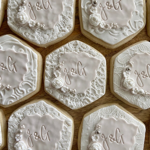 Custom Wedding Cookies - Etsy
