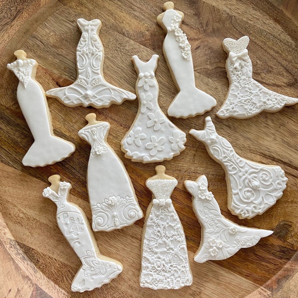 Wedding Dress Cookie - Etsy