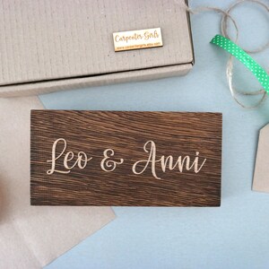 Name Plate Front Door Made of Solid Oak With Individual Engraving Door ...