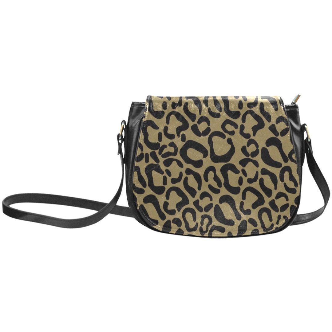 Leopard Shoulder Bag, Animal Print Shoulder Bag, Leather Shoulder Bag ...