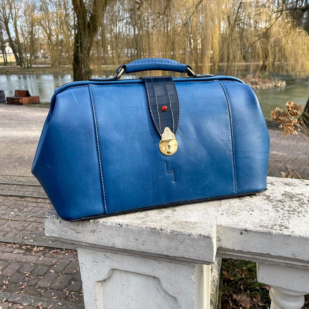 Handmade Luxury Doctor Briefcase, Premium Leather Medical Bag, Men's ...