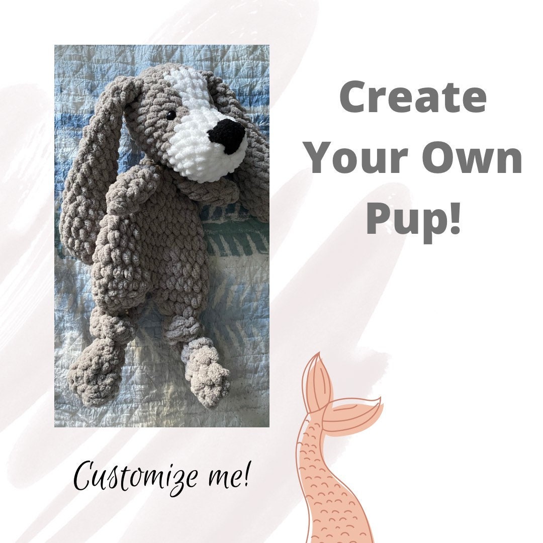 Build You Own Pup, Dog Lovey, Dog Plushie, Teacup Pup, Children’s Toy ...