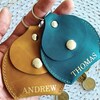 Personalized Coin Purse, Bespoke Leather Wallet, Keychain Coin Purse ...