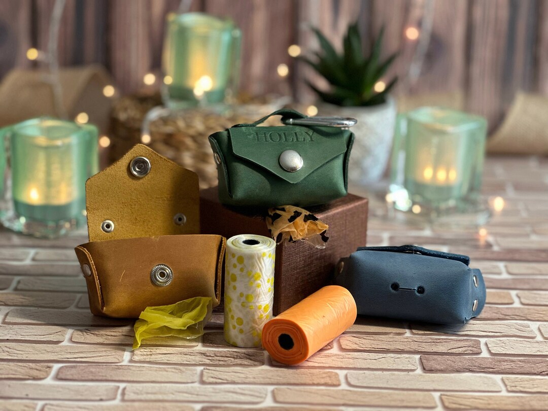 Poopy Pouch, Dog Poop Bag Holder for Leash, Doggie Waste Bag Dispenser ...