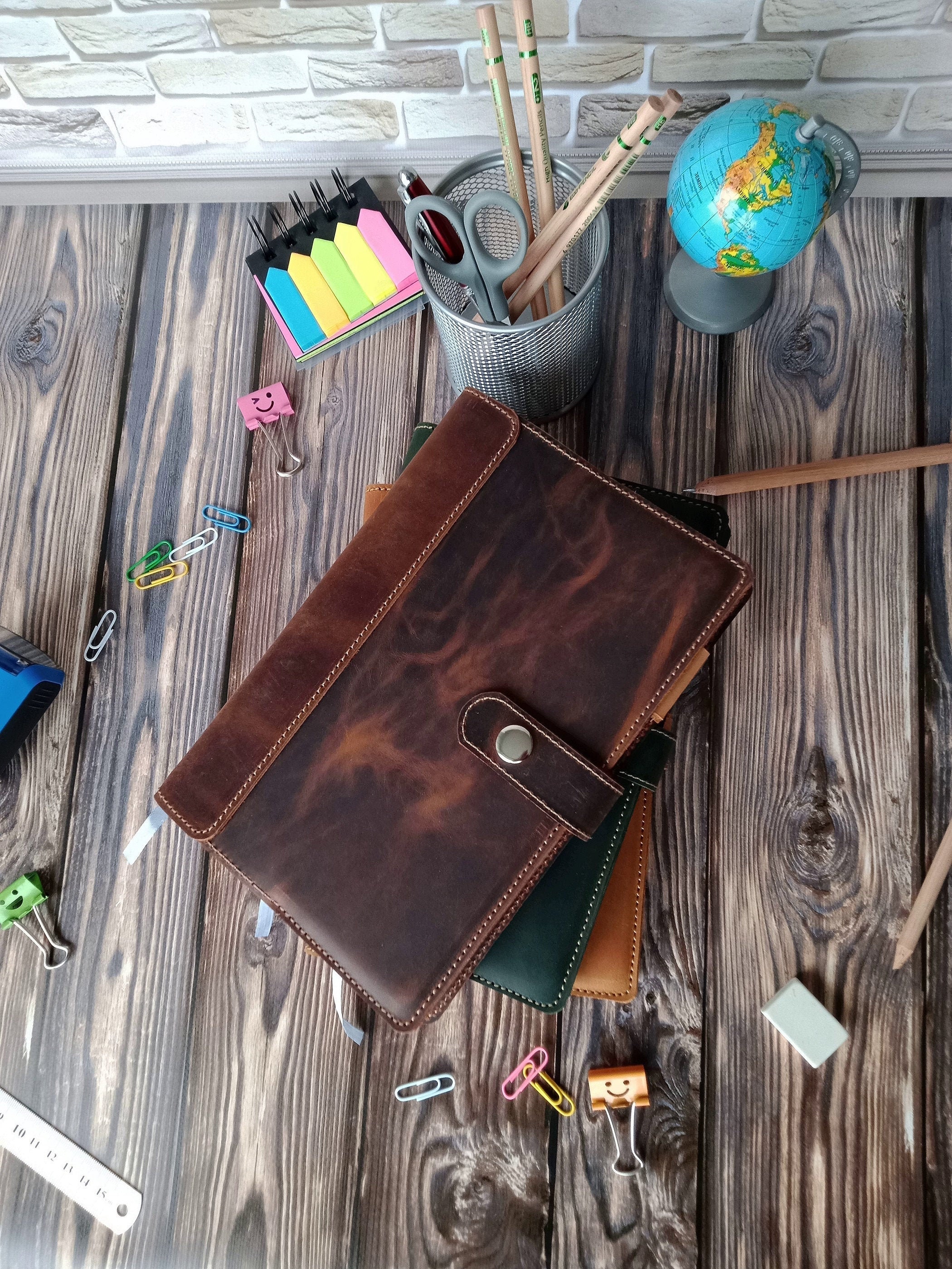 Personalized leather journal Refillable Leather Journal | Etsy