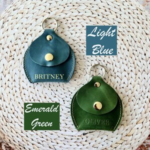 Personalized Coin Purse, Bespoke Leather Wallet, Keychain Coin Purse ...