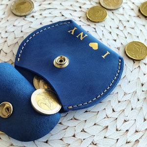 Personalized Coin Purse, Bespoke Leather Wallet, Keychain Coin Purse ...