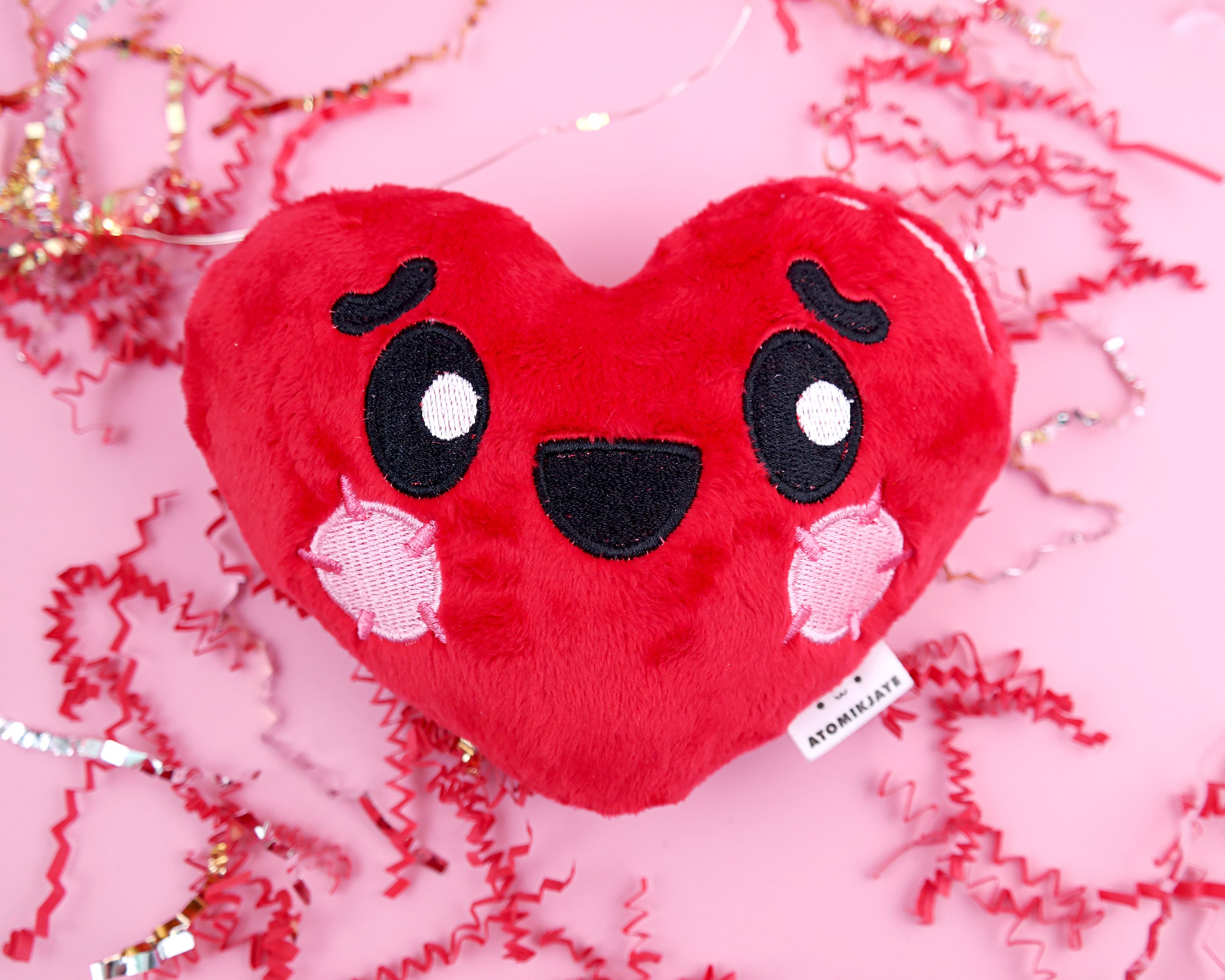 Cute Plushie Heart Love Valentine Hearts Gift Plushie Fluffy - Etsy UK