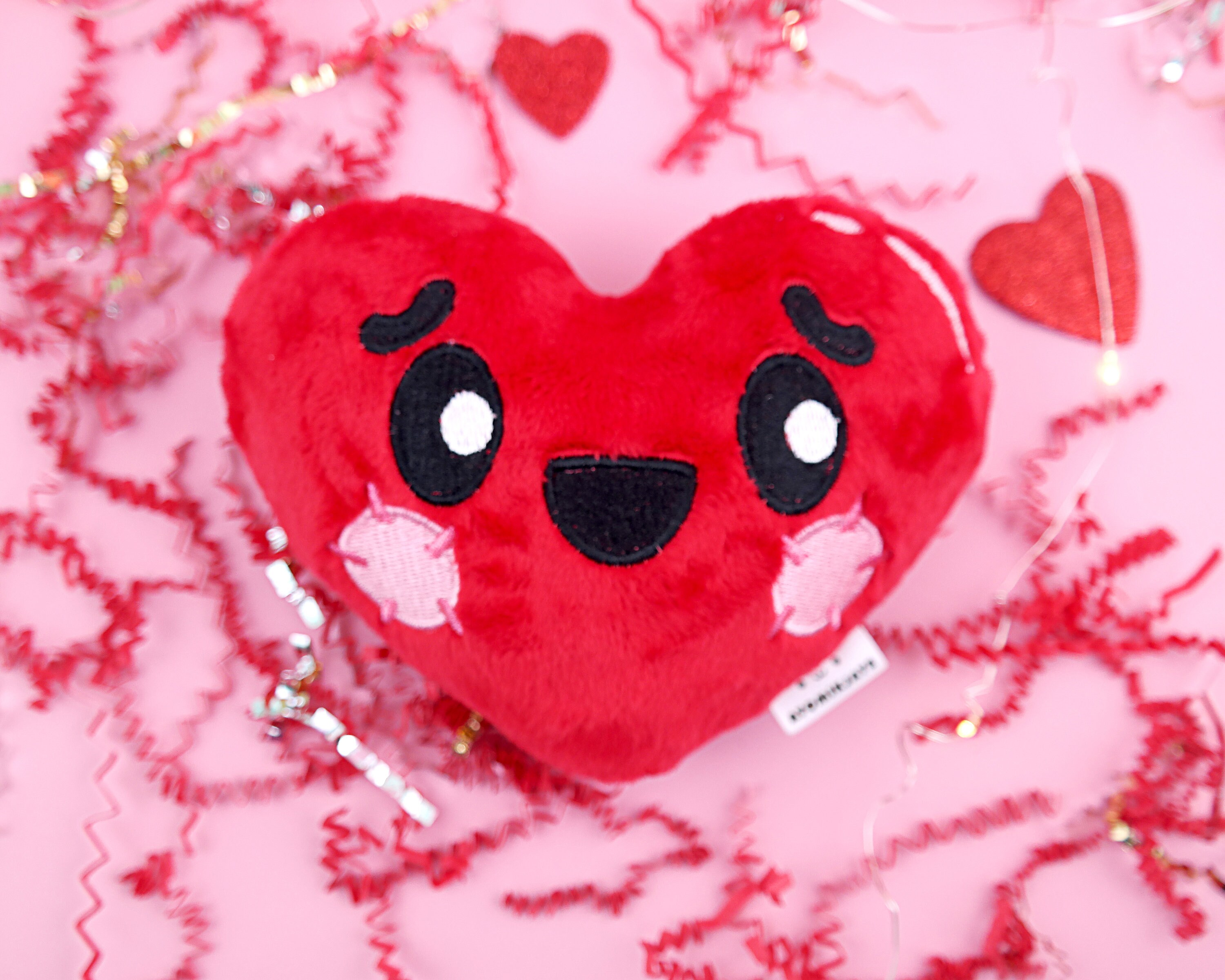 Cute Plushie Heart Love Valentine Hearts Gift Plushie Fluffy - Etsy UK